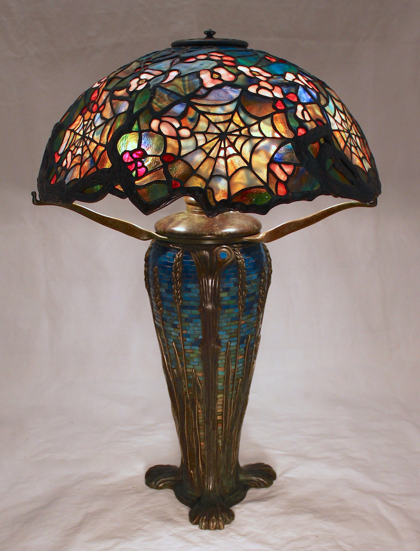 Lamp of the Week: 18" Cobweb on Wheat Mosaic base