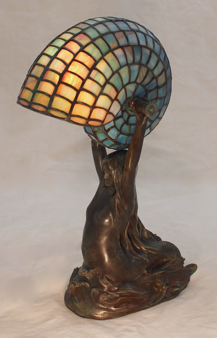 Mermaid w/Nautilus Shell Lamp